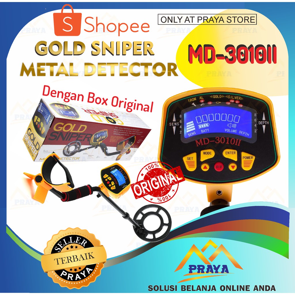 Jual Digital Metal Detector Logam Detektor Emas Perak Gold Silver Iron ...