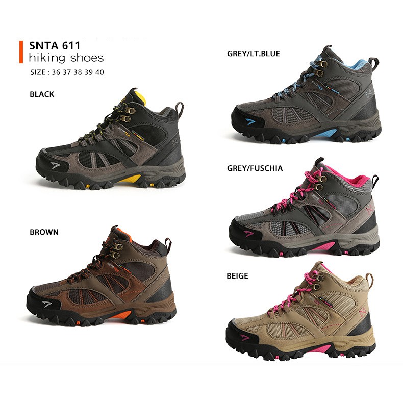Jual Sepatu Gunung Wanita Cantik SNTA 611 Mid Original Semi Waterproof ...