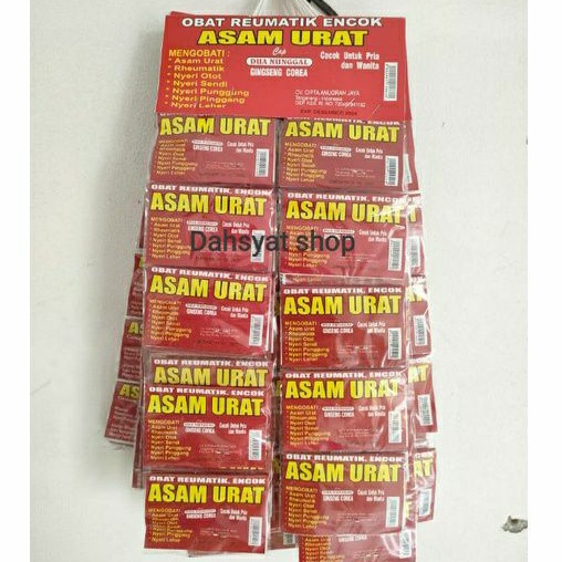 Jual Obat reumatik encok Asam Urat isi 20 saset asli | Shopee Indonesia