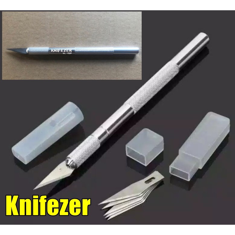 Jual cutter pen set KNIFEZER / Precision cutter craft art / pen ...