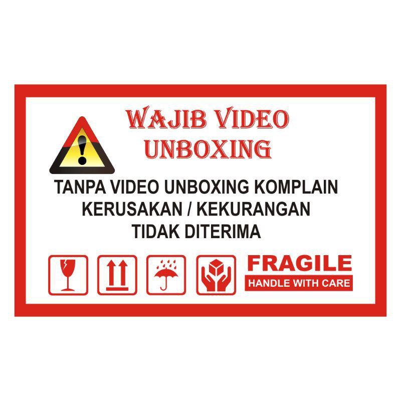 Jual STIKER UNBOXING UNTUK ONLINESHOP | Shopee Indonesia