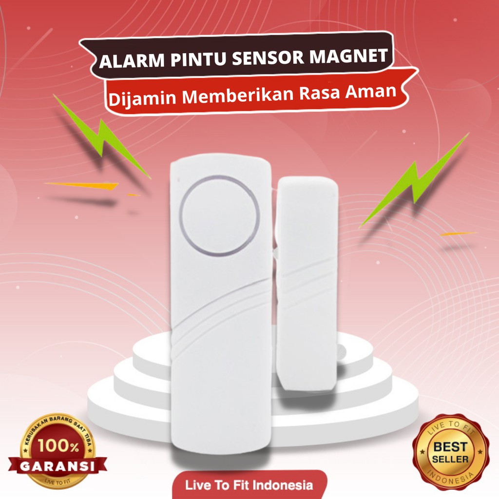 Jual Alarm Sensor Gerak Magnet Pintu Rumah Anti Maling 188 GRATIS ...