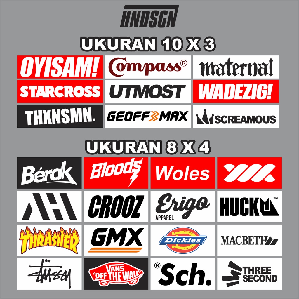 Jual Sticker Distro Bijian / Stiker Brand Lokal | Shopee Indonesia