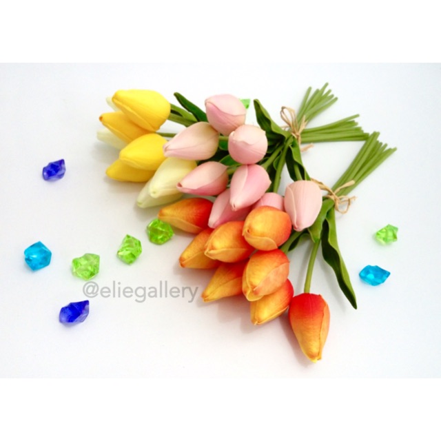 Jual Bunga TULIP LATEX IMPORT / Tulip Artificial (1 ikat isi 8 tangkai ...
