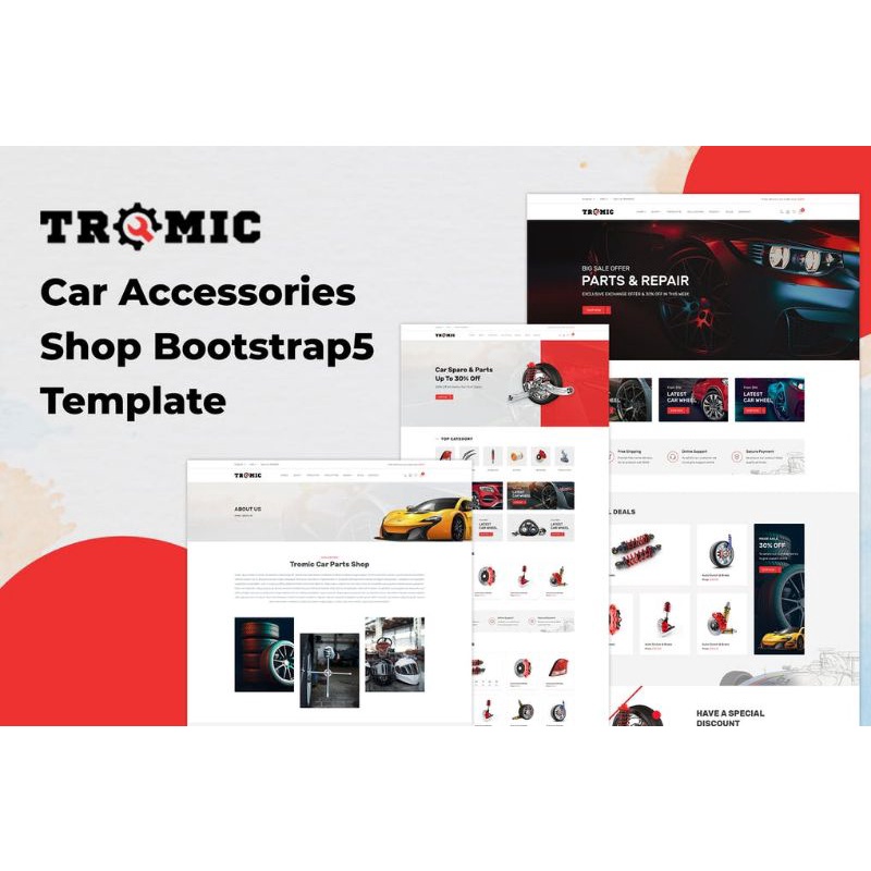 Jual Tromic - Car Accessories Shop Bootstrap 5 Template | Shopee Indonesia