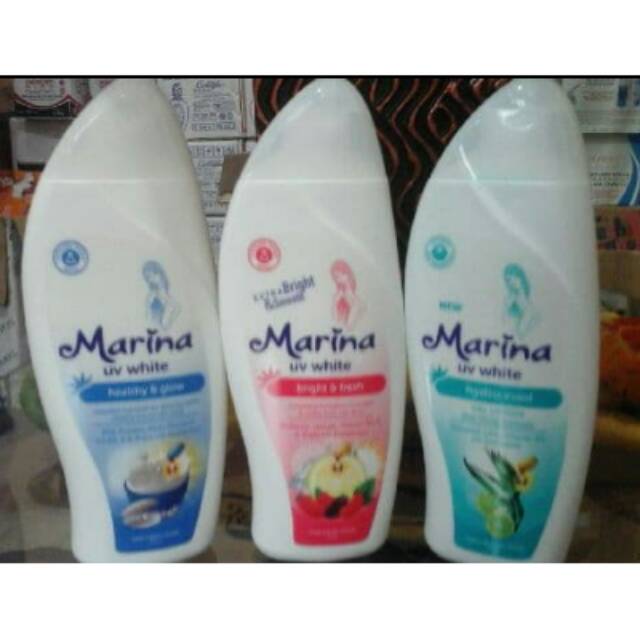Jual Hand&body Marina lotion UV WHITE - 500ML | Shopee Indonesia