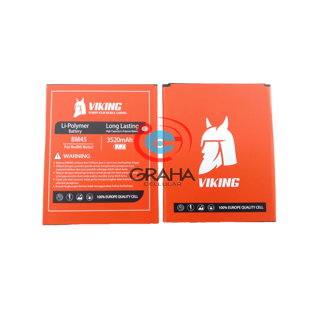 Jual BATERAI / BATTERY / BATRE XIAOMI REDMI NOTE 2 / BM-45 VIKING ...