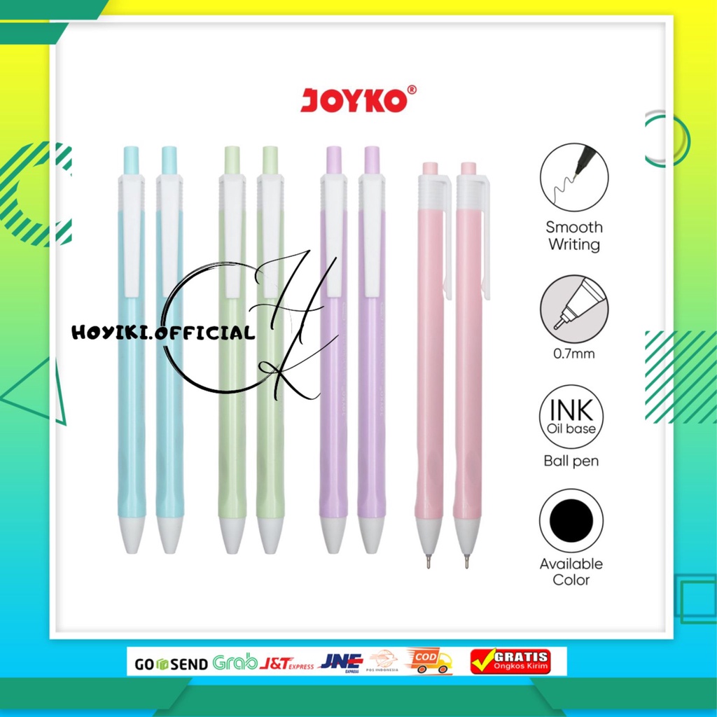 Jual JOYKO Ball Pen Pulpen Pena Joyko BP-342 Vokus 0.7 mm Pena Ink | Shopee Indonesia