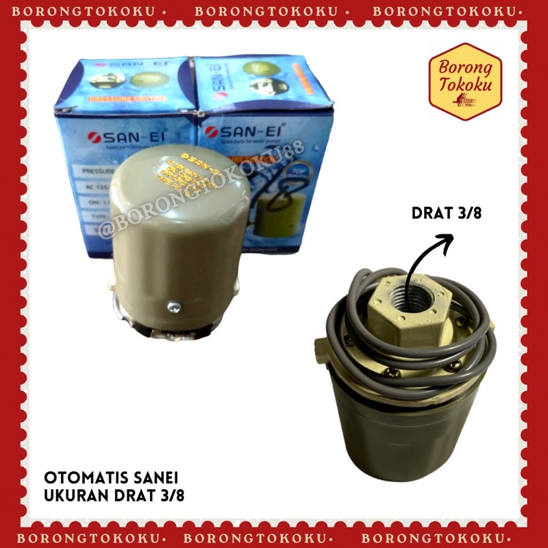Jual Otomatis pompa air San Ei San-ei drat 3/8 Pressure switch 3/8 | Shopee Indonesia