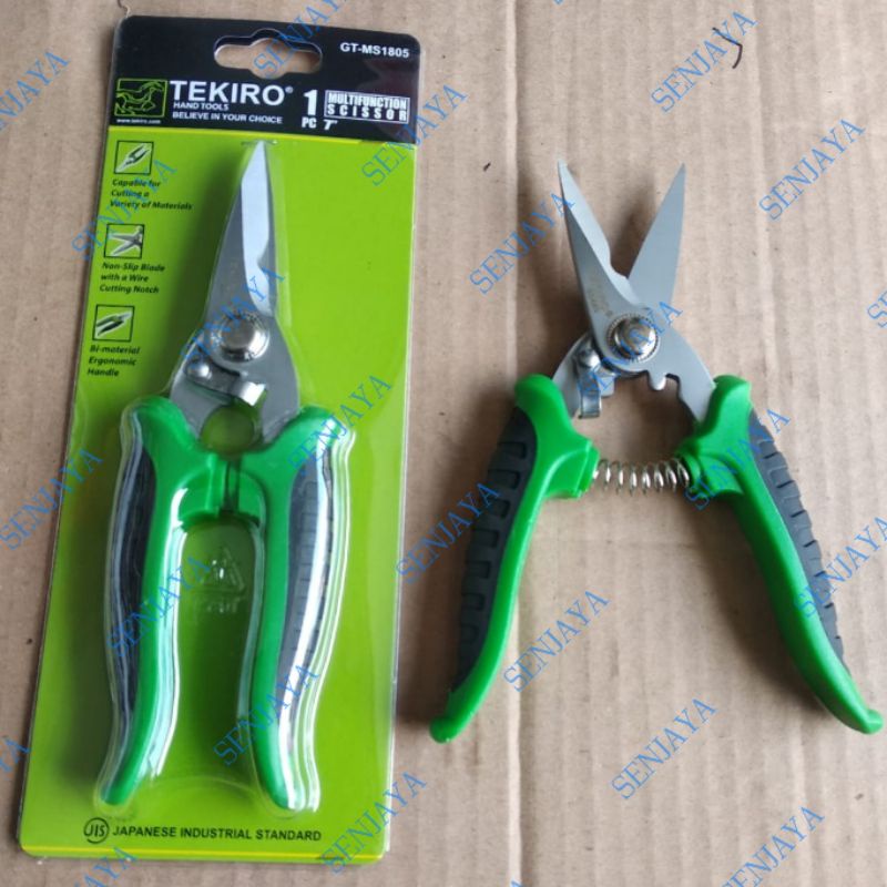 Jual Tekiro gunting multifungsi serbaguna 7 inch gunting seng plat holo ...