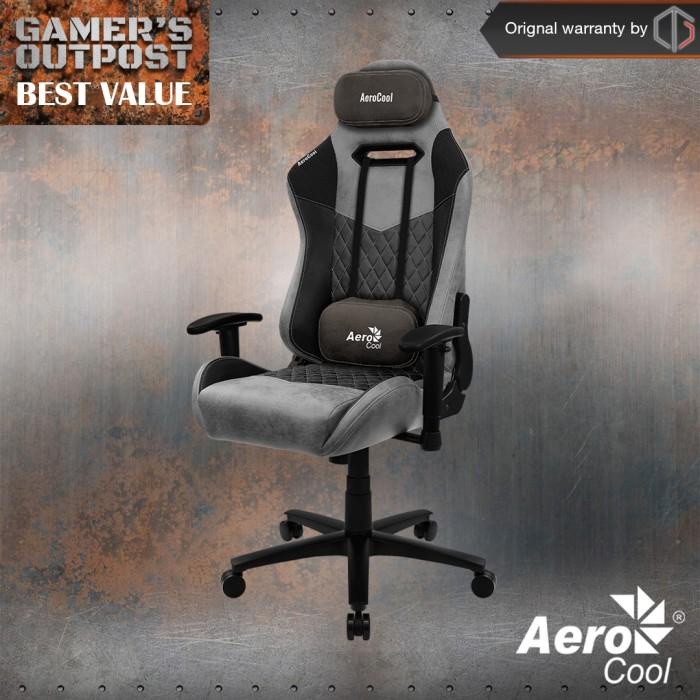 Jual AeroCool Duke Aerosuede Nobility Series Gaming Chair - Steel Blue ...