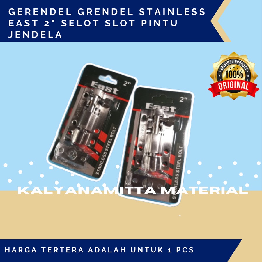 Jual Gerendel Grendel Stainless East 2" Selot Slot Pintu Jendela ...