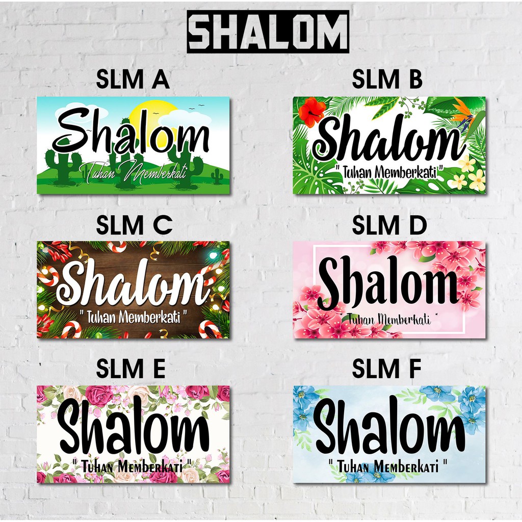 Jual hiasan dinding rohani shalom walldecor nasrani kristen katolik ...