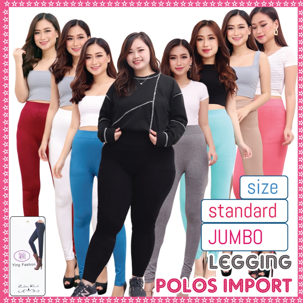 Jual AGAPE - Legging Polos wanita / Legging HW Import Polos / legging ...