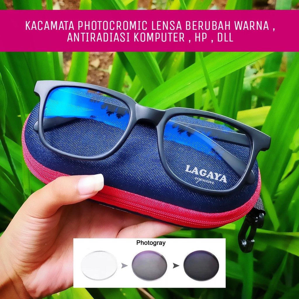 Jual KACAMATA LENSA PHOTOCROMIC LENSA BERUBAH WARNA FREE BOX LAP DAN ...