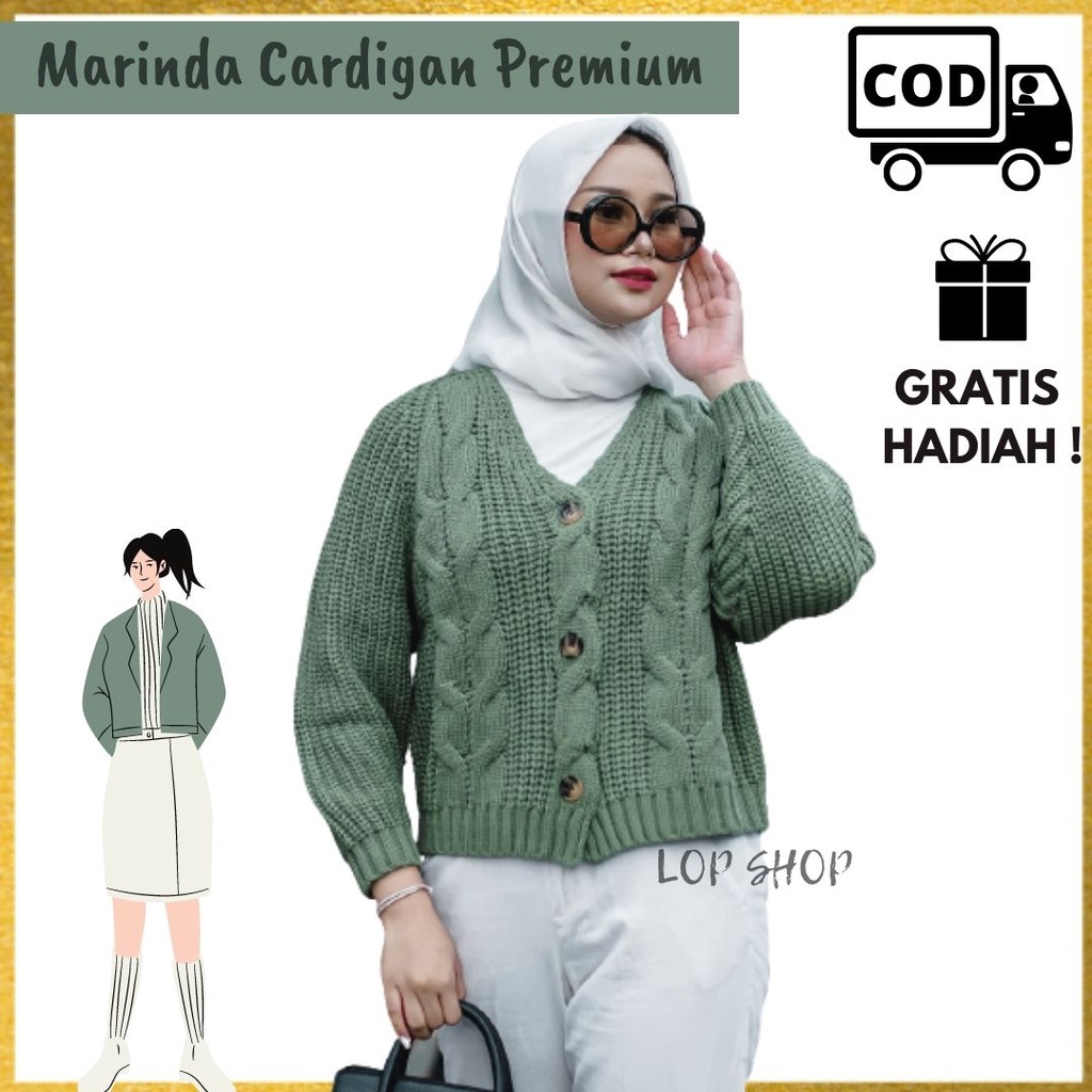 Jual CARDIGAN RAJUT WANITA MELA KNITWEAR PREMIUM TEBAL FASHION WANITA KOREAN STYLE KEKINIAN ...