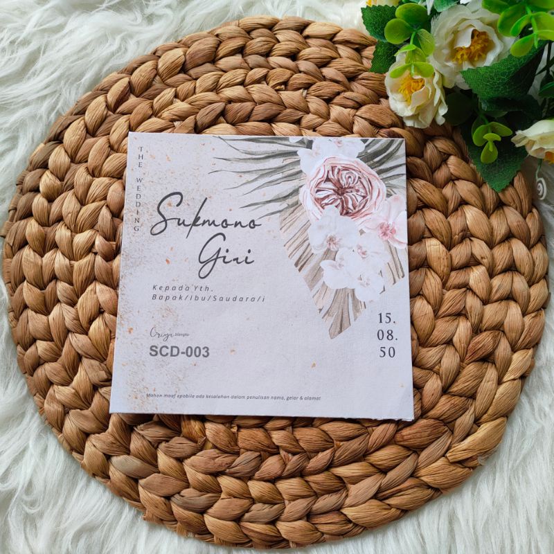 Jual Undangan pernikahan / Undangan kekinian / Undangan rustik ...