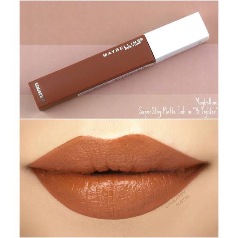 Jual Maybelline Superstay Matte Ink 75 Fighter - Liquid Long Lasting ...