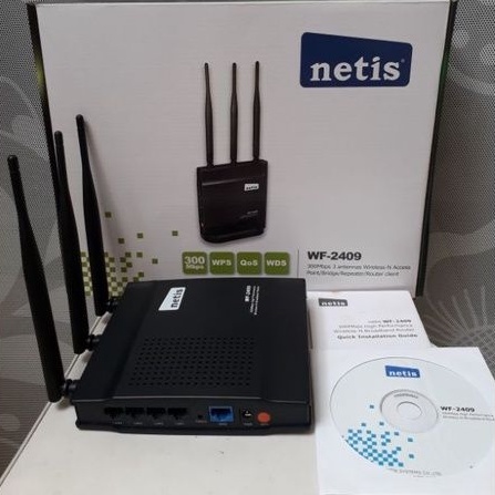 Jual NETIS 3 antena WF-2409 Wireless-N AP/Router 300Mbps | Shopee Indonesia