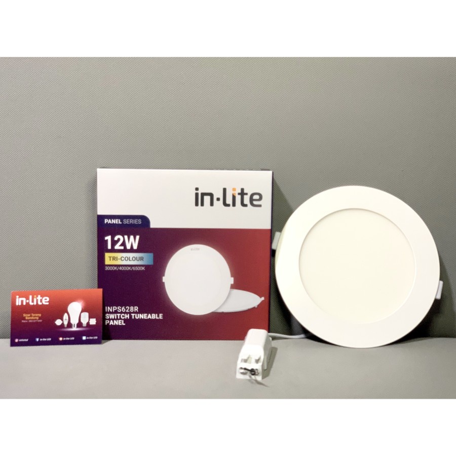 Jual LAMPU LED PANEL INBOW TRI-COLOUR INLITE 12W 12 WATT - INPS628R ST ...