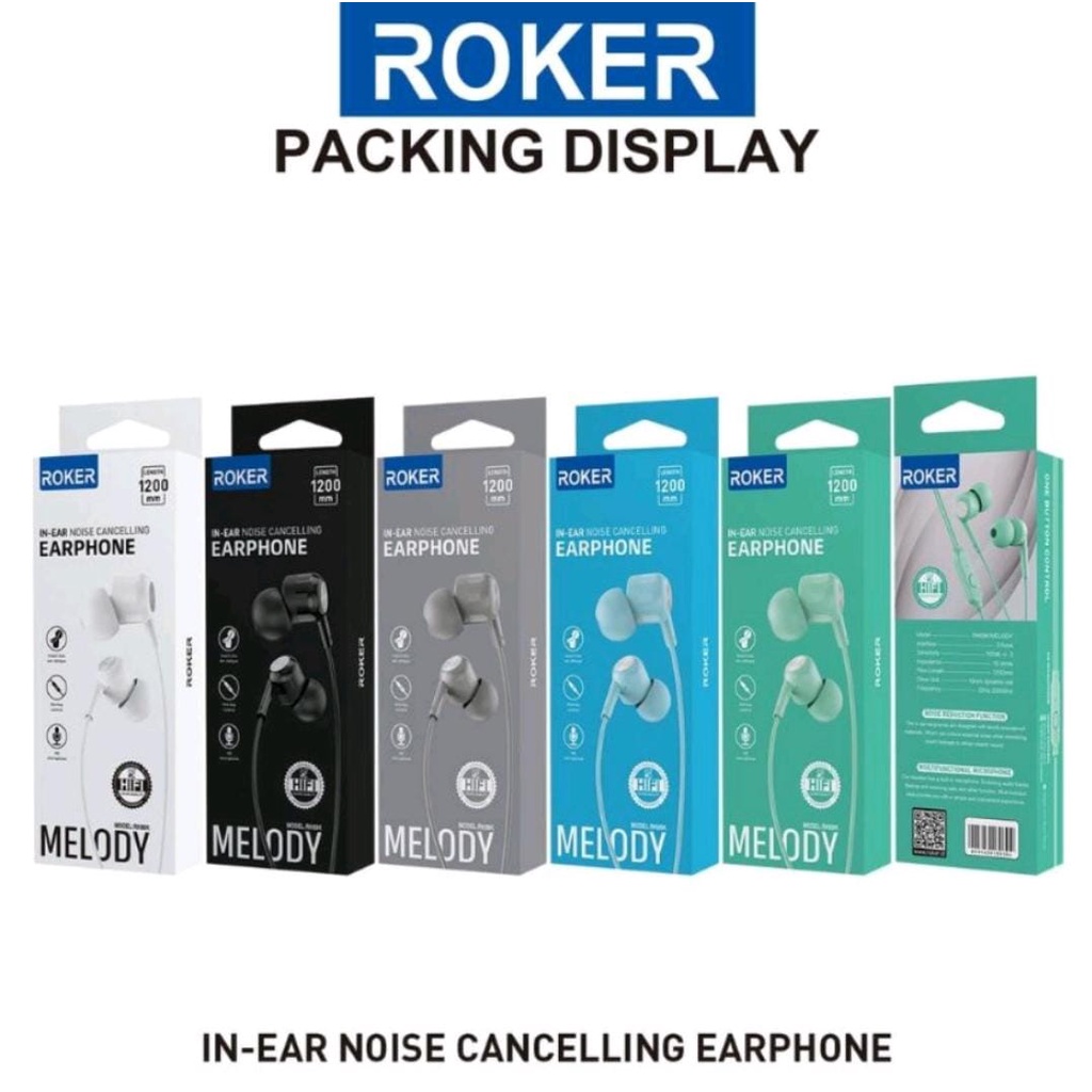 Jual Headset ROKER MELODY RK69K BASS Handsfree ROKER MELODY RK69K BASS ...
