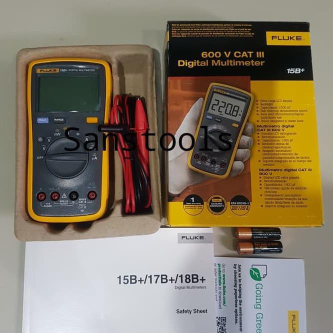 Jual digital multimeter / multitester digital / fluke 15B+ | Shopee ...