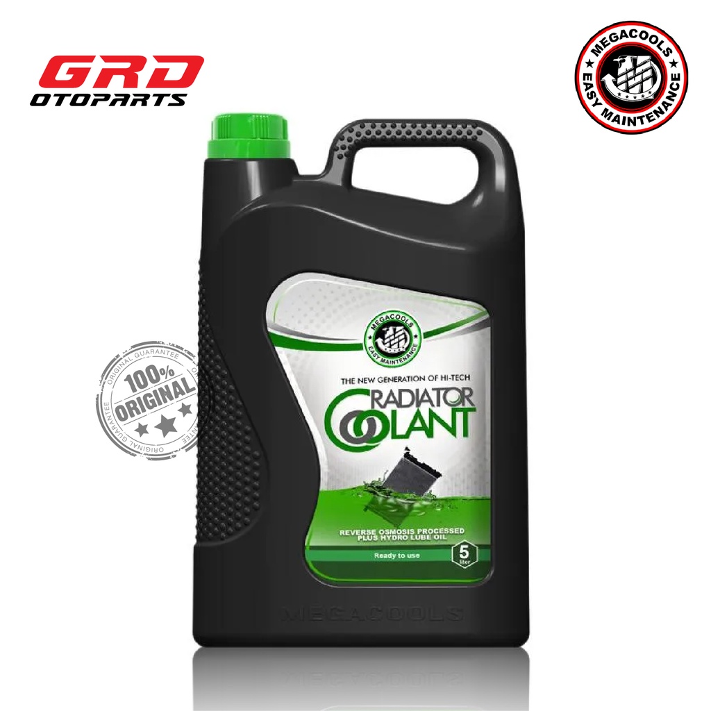 Jual AIR RADIATOR COOLANT GREEN 5 LITER COOLANT RED 5 L MEGACOOLS ...