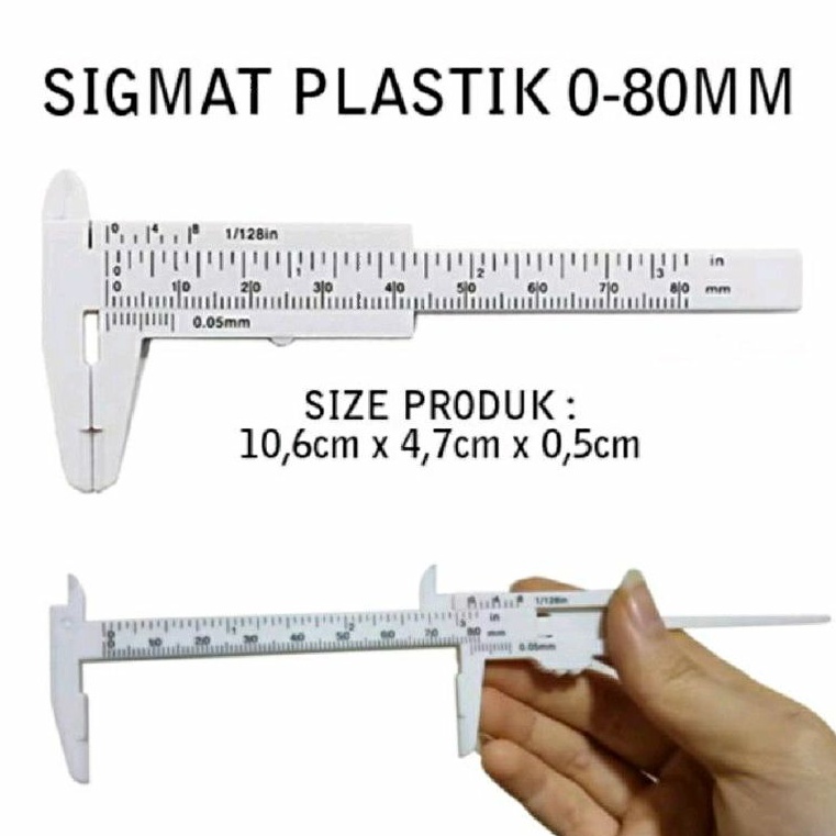 Jual Jangka Sorong Mini Sigmat Sketmat Vernier Caliper Plastik | Shopee ...
