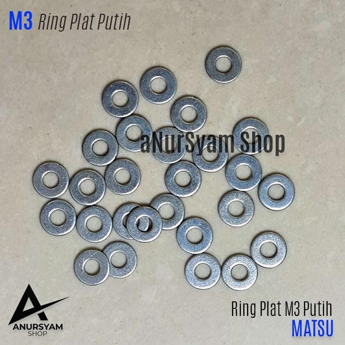 Jual Ring Plat M3 Isi 100 Pcs / Ring Baut M3 / Washer Plate anursy44 ...