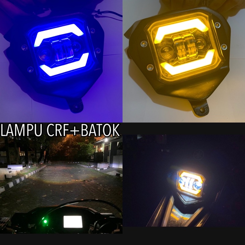 Jual COD Reflektor Daymaker CRF Lampu Depan LED+Batok Crf pnp | Shopee ...
