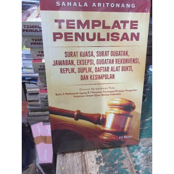 Jual BUKU TEMPLATE PENULISAN SURAT KUASA SURAT GUGATAN JAWABAN EKSEPSI ...