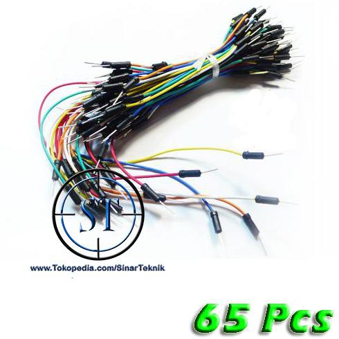 Jual Kabel Jumper Male - Male Breadboard Arduino Breadboard Cable 65 ...