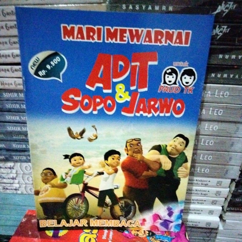 Jual Buku mewarnai Adit & sopo Jarwo A4 untuk anak TK Paud edukasi | Shopee Indonesia