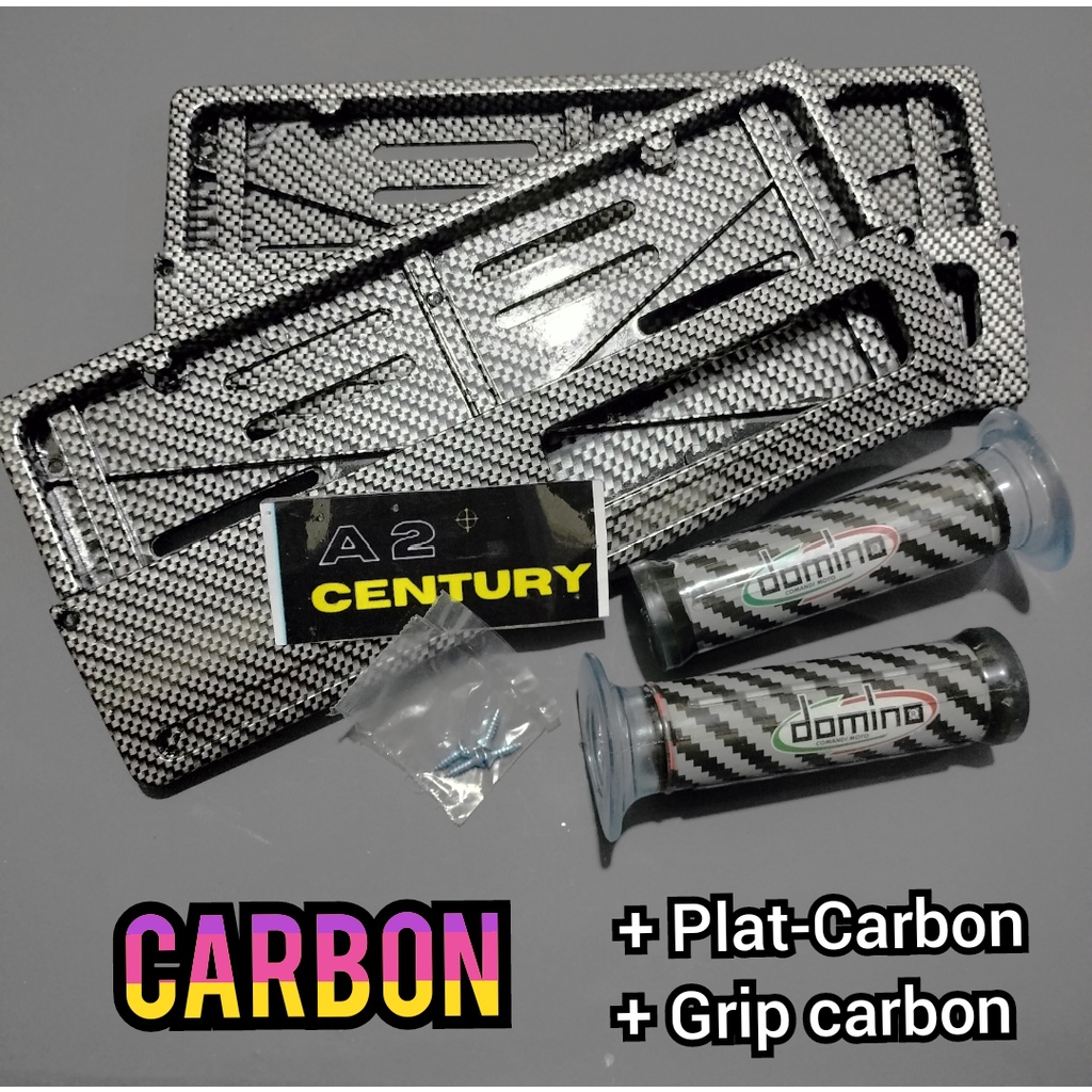 Jual Bingkai Plat Nomor Carbon 5D Motor Universal Model Honda Astra ...
