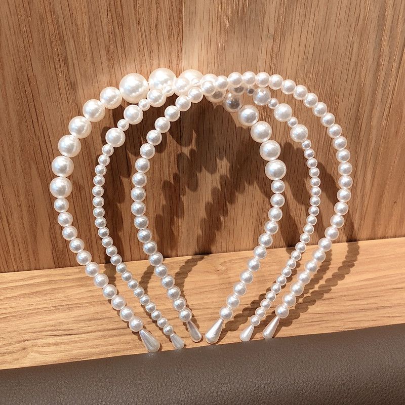 Jual COD Bando Mutiara Vintage Viral Pearly Import Putih / Hairband ...