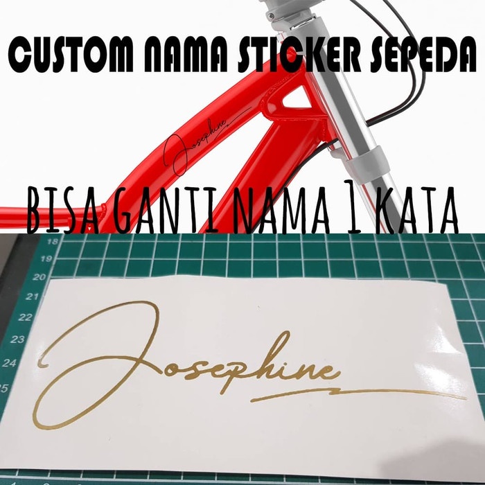 Jual Sticker SEPEDA Custom Nama Font Sepeda Lipat Brompton - ShinnShana ...