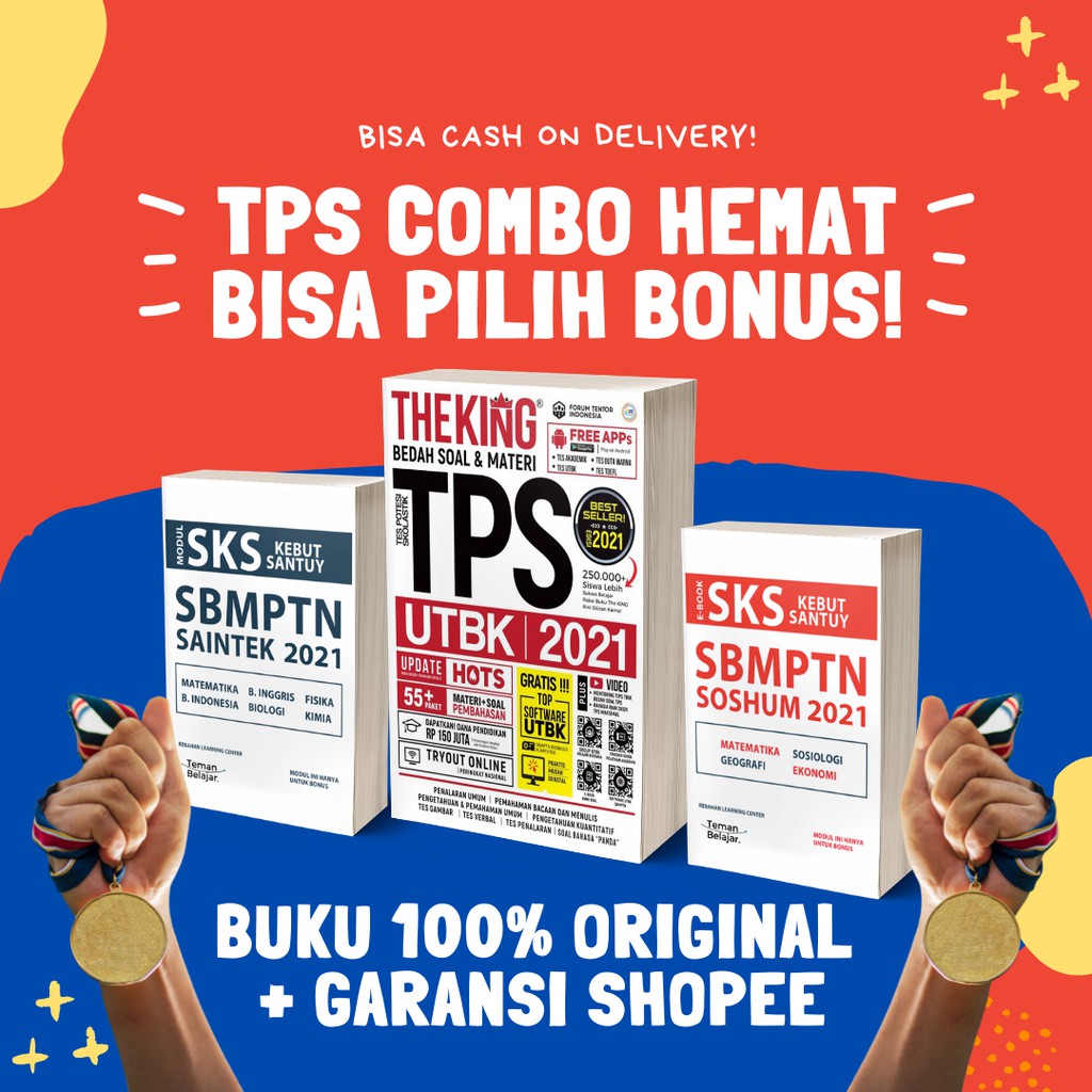 Jual BUKU TPS 2021 / THE KING BEDAH SOAL & MATERI TPS UTBK SBMPTN 2021 / BUKU SBMPTN 2021 / BUKU ...