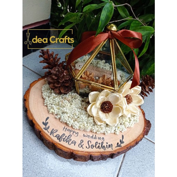 Jual RING BOX KOTAK TERRARIUM KOTAK CINCIN LAMARAN MODERN RUSTIC. KOTAK ...