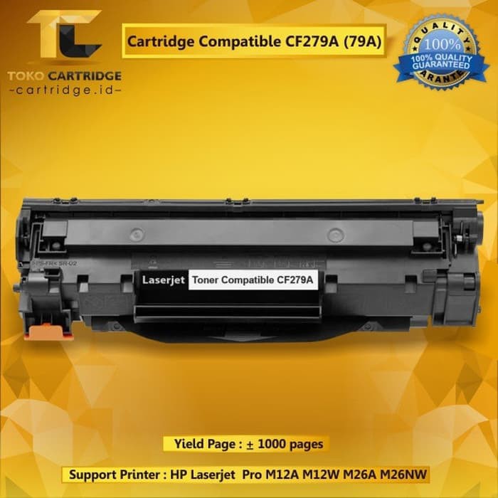 Jual Cartridge Toner HP CF279A 79A Printer HP LaserJet Pro MFP M26a ...