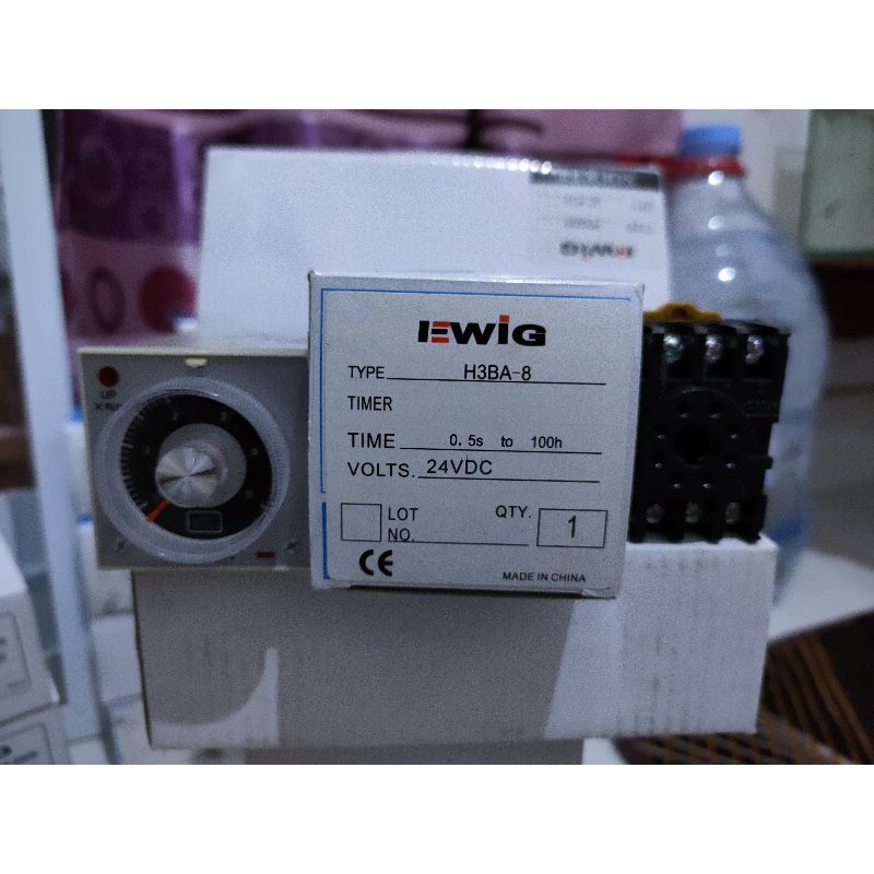 Jual Timer Ewig H3BA-8 24v DC + socket | Shopee Indonesia