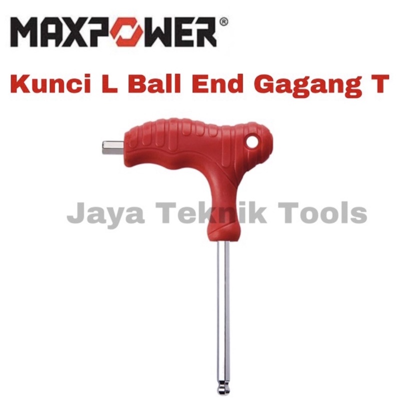 Jual Kunci L Gagang T Ballpoint Ball End Maxpower Besi Hex Key Allen | Shopee Indonesia