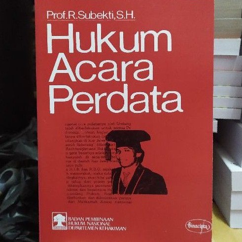 Jual HUKUM ACARA PERDATA BY SUBEKTI | Shopee Indonesia