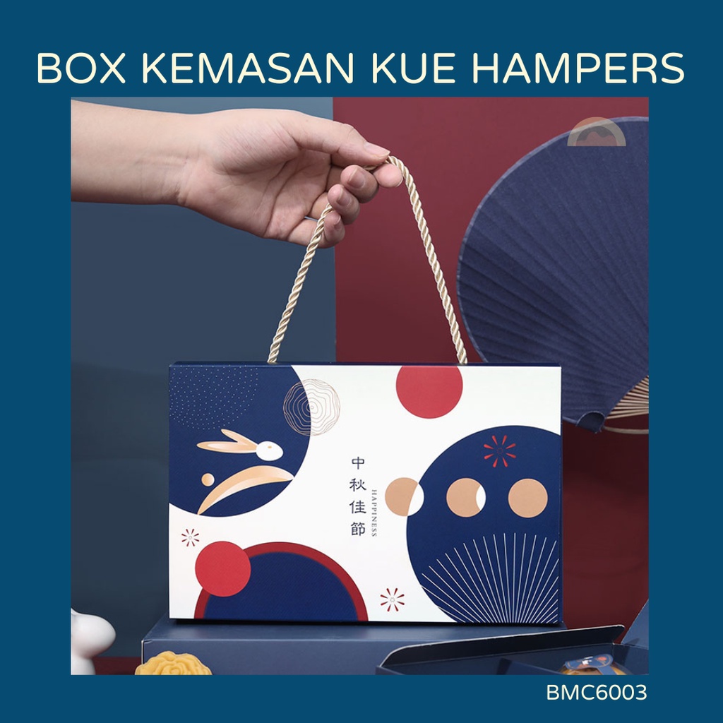 Jual [5 PCS] Box Kotak Packaging Imlek Nastar Mooncake Kue Bulan isi 6 ...