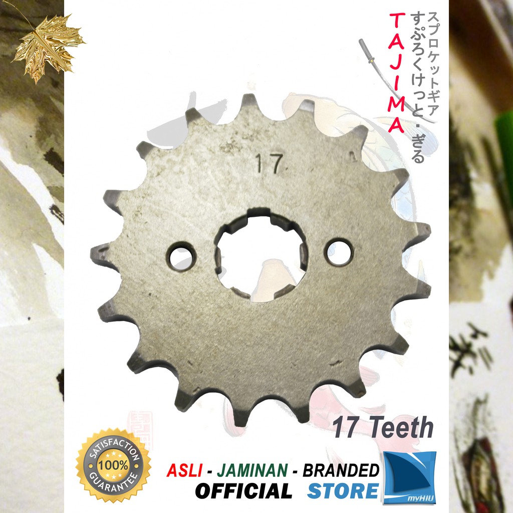 Jual Gigi Tarik 12T ~ 17T HONDA Tiger Revo 428 Series Gir Depan - Front Sprocket Gear TAJIMA ...