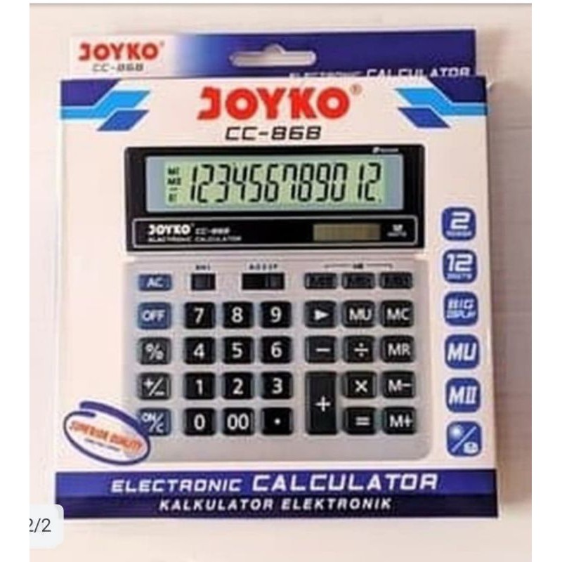 Jual Kalkulator Joyko Cc 868 (1pcs) 12 digit | Shopee Indonesia