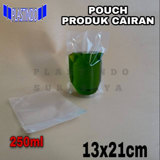 Jual STANDING POUCH CAIR 250ml KPACK KEMASAN PLASTIK MINYAK SABUN KECAP ...