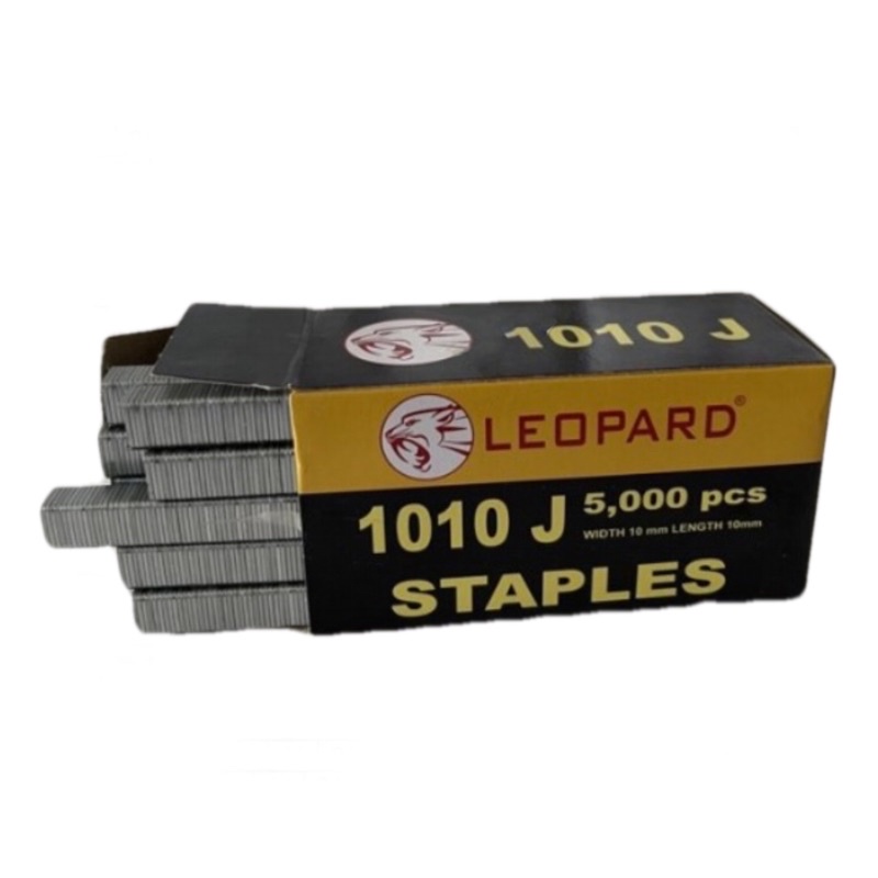 Jual Staples 1010J Leopard Isi Staples Mesin Paku Tembak Model U 10 mm ...