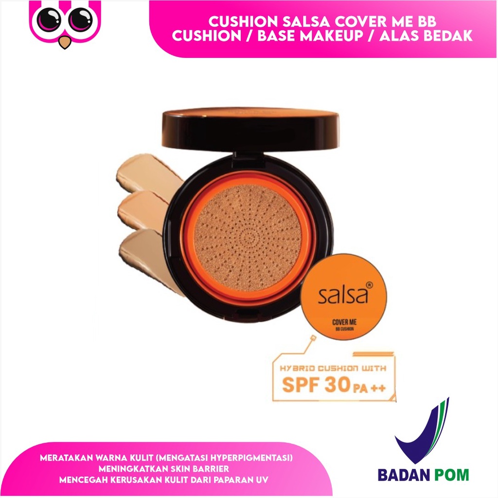 Jual CUSHION SALSA COVER ME BB CUSHION / BASE MAKEUP / ALAS BEDAK ...