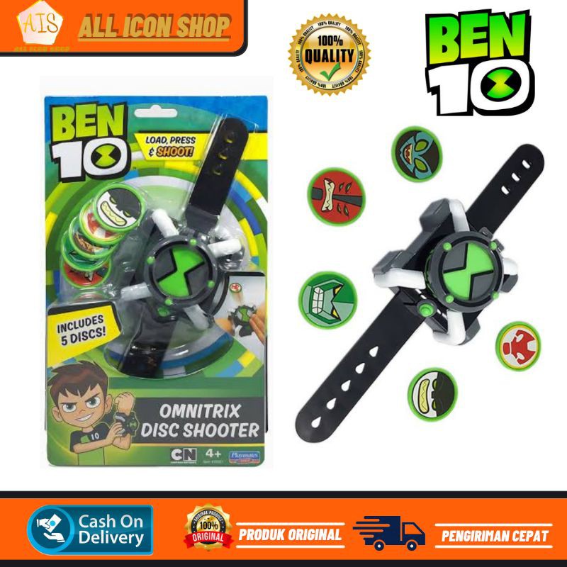 Jual Jam Tangan BEN 10 Omnitrix Disc Shooter Original Playmates toys ...