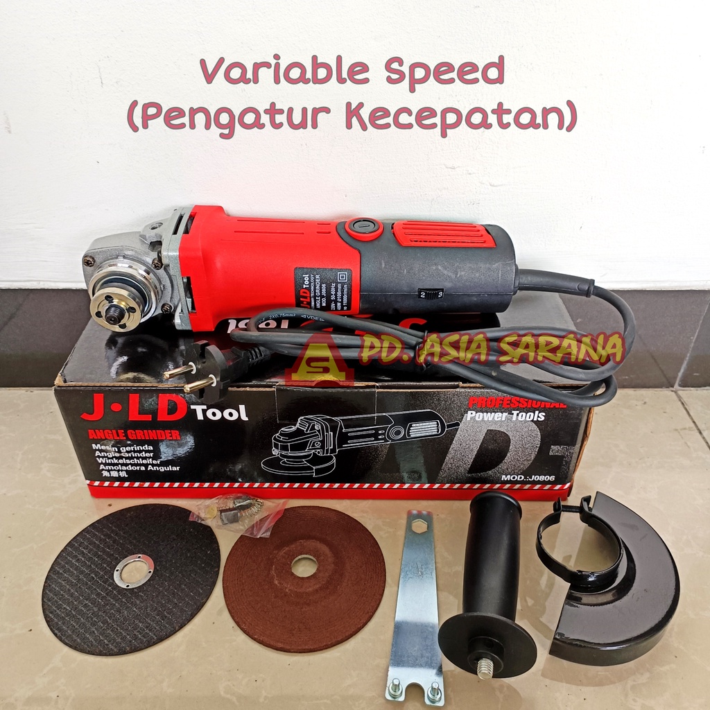 Jual Mesin Gerinda Variable Speed 4" Inch JLD J0806 Angle Grinder ...